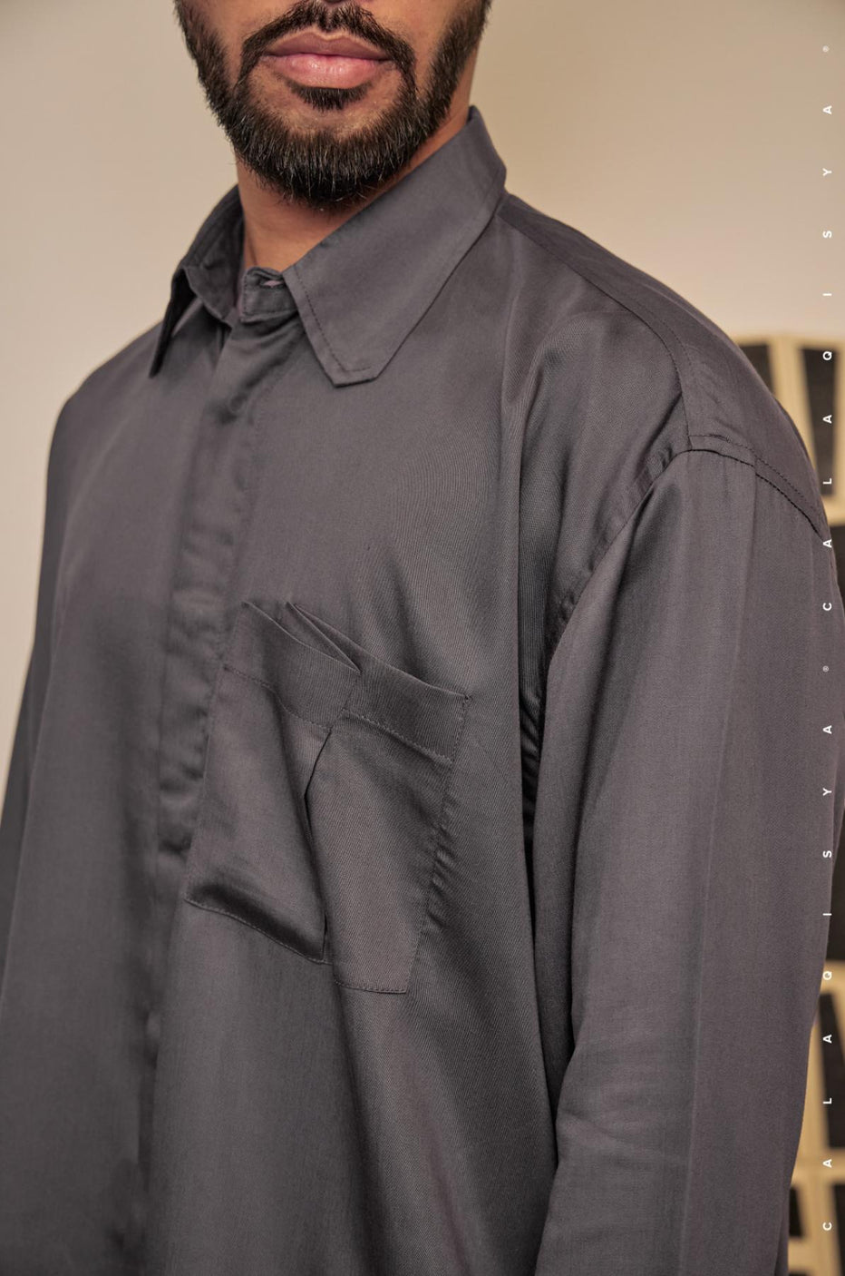 ASAL LOUNGE LOOSE SHIRT IN PERISCOPE – CalaQisya